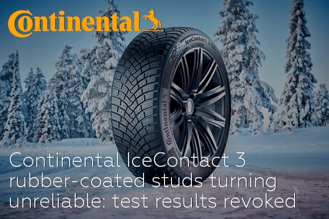 Continental IceContact 3 rubber-coated studs turning unreliable: test ...