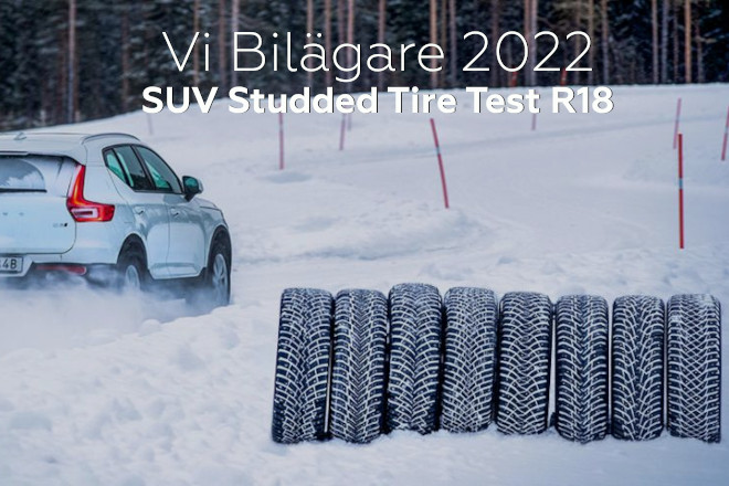 Vi Bilägare 2022: SUV Studded Tire Test R18 - TiresVote.com